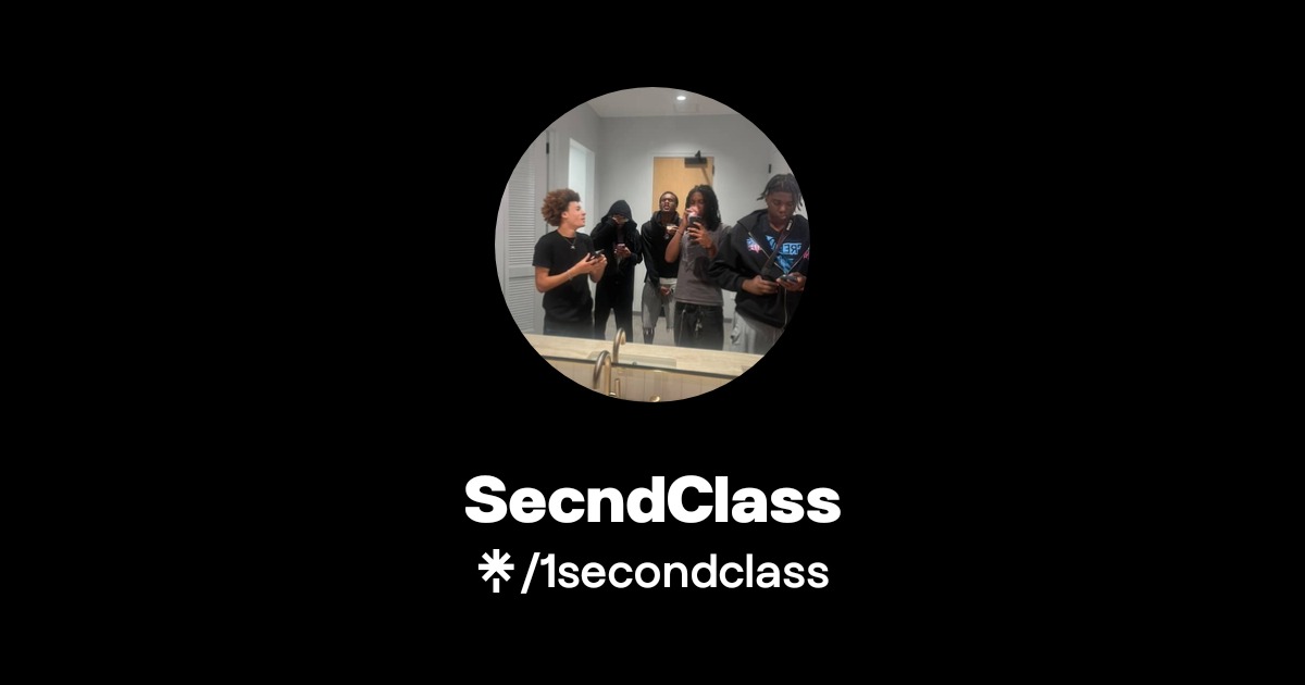 Second Class Instagram Tiktok Linktree