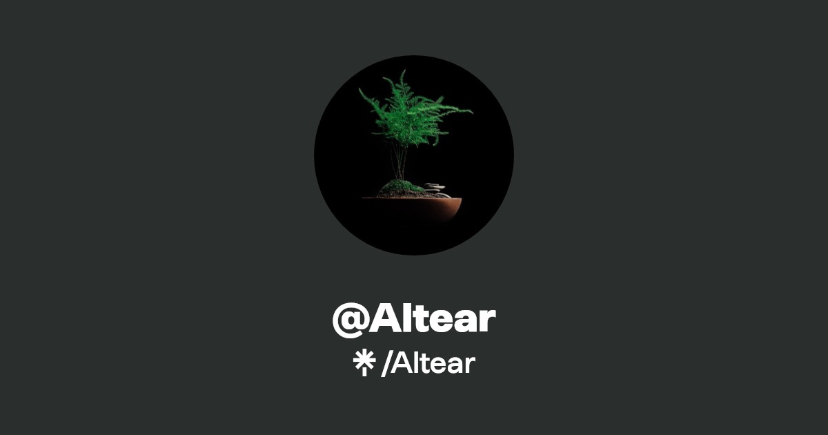 Altear | Instagram | Linktree