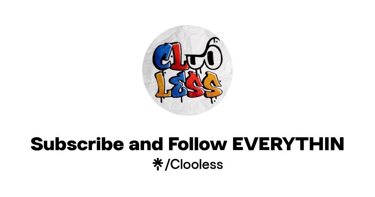 Subscribe and Follow EVERYTHIN | Instagram, X | Linktree
