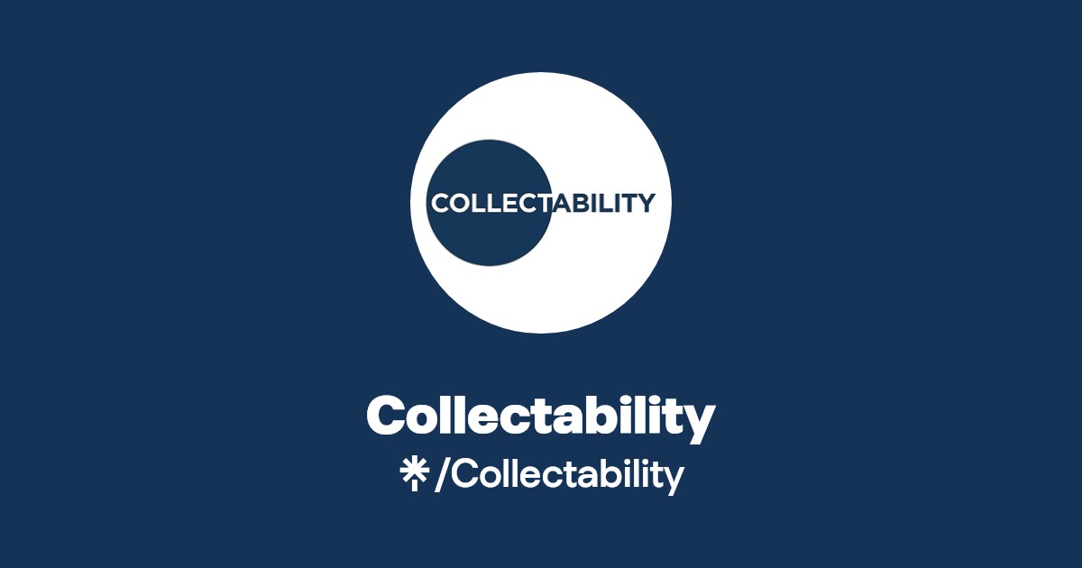 Collectability Official: TikTok, Instagram, Facebook | Linktree