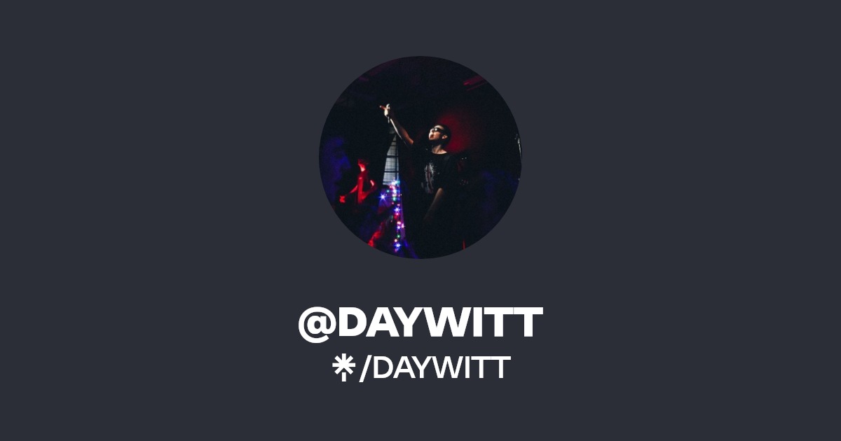 DAYWITT - Listen on YouTube, Spotify - Linktree