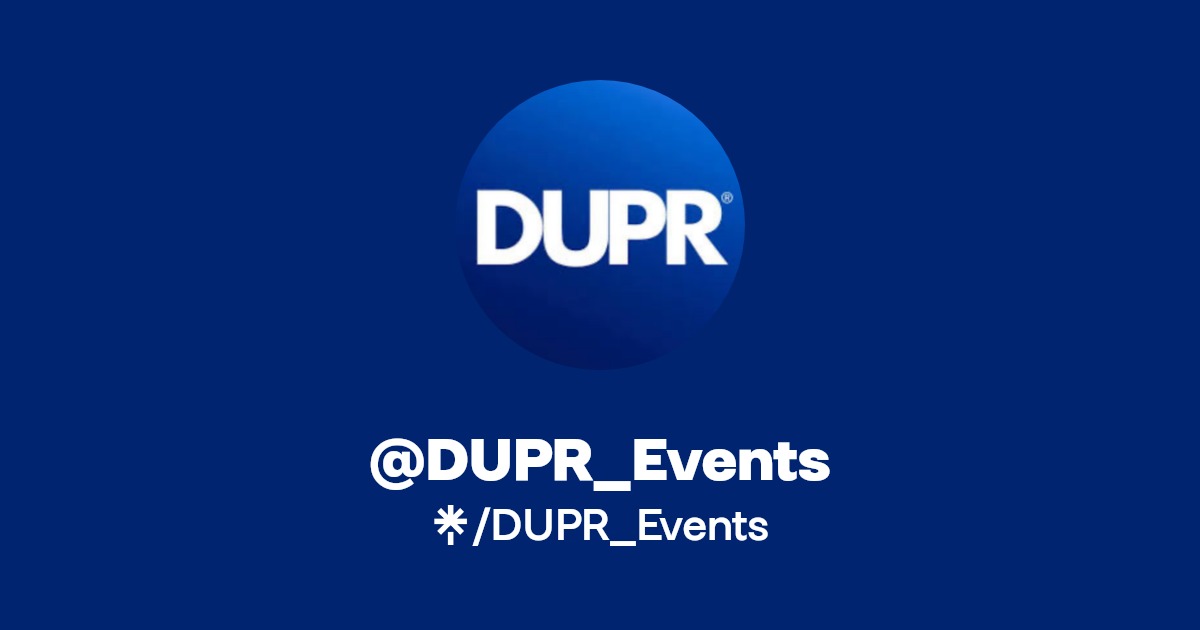Dupr Events Instagram Facebook Linktree