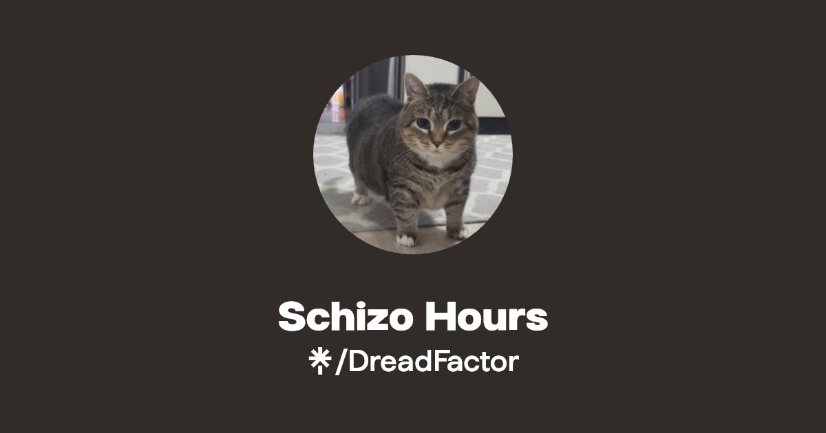 Schizo Hours | Instagram | Linktree