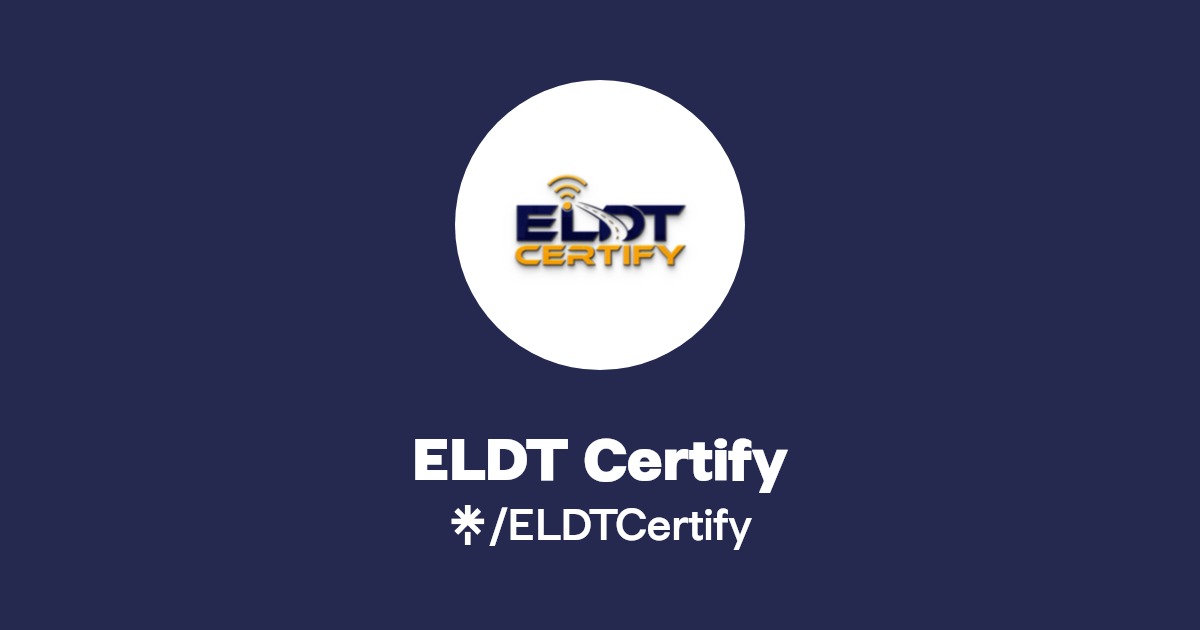 ELDT Certify | Linktree