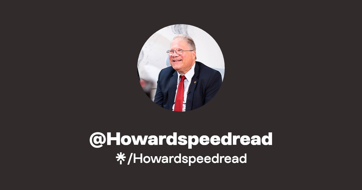 Howardspeedread | Facebook | Linktree