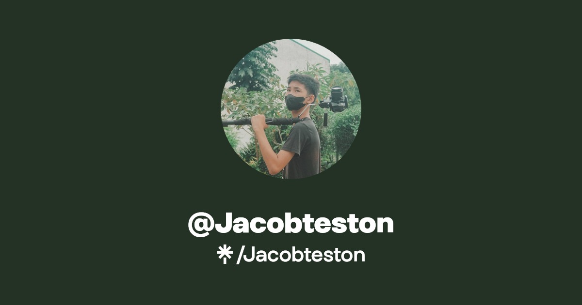 Jacobteston | Instagram, Facebook | Linktree