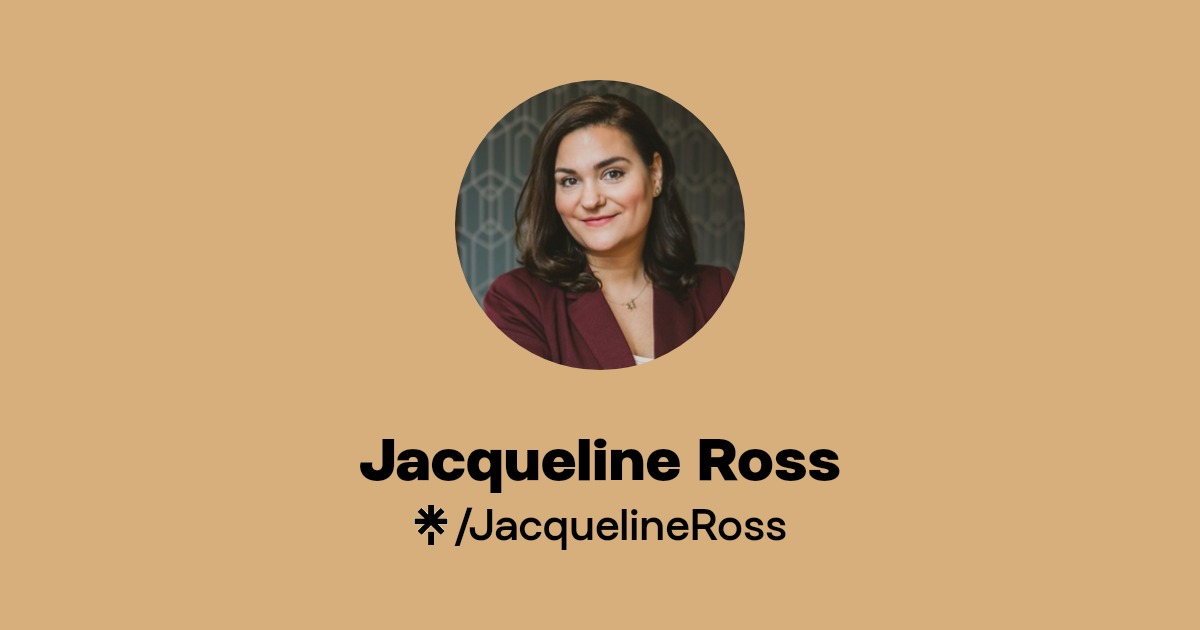 Jacqueline Ross | Instagram, Facebook | Linktree