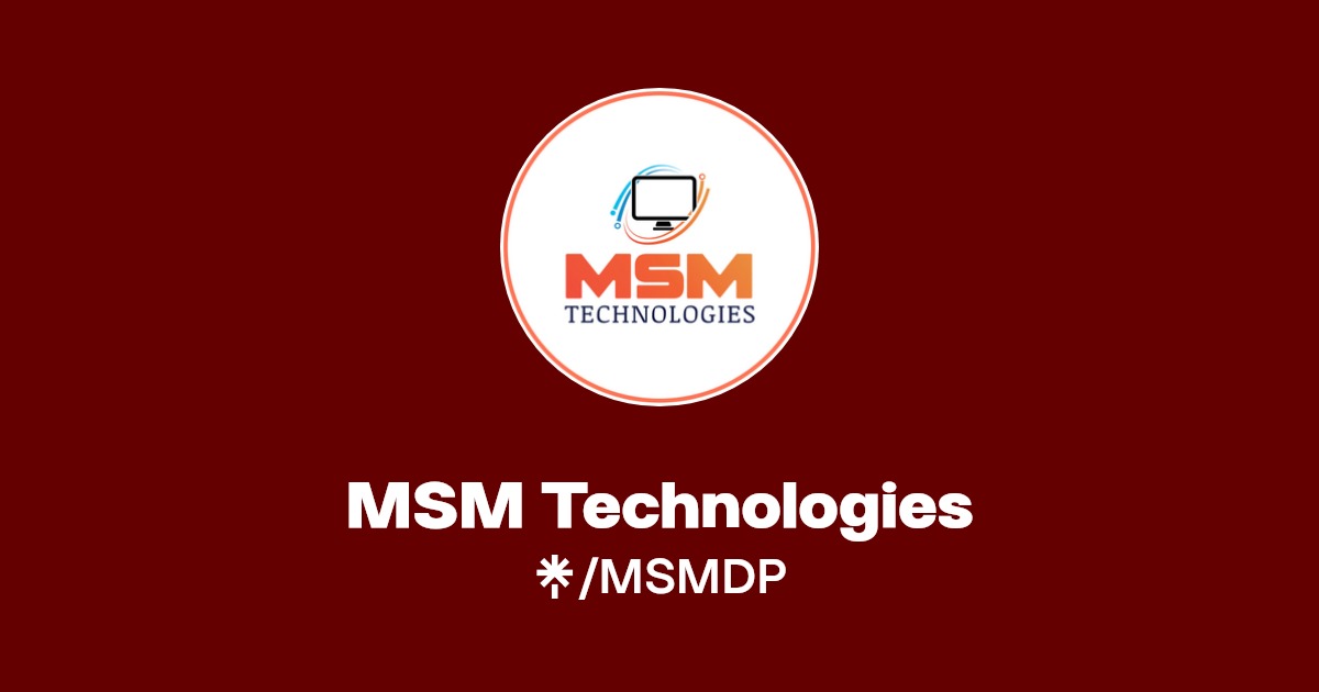 MSM Technologies | Linktree