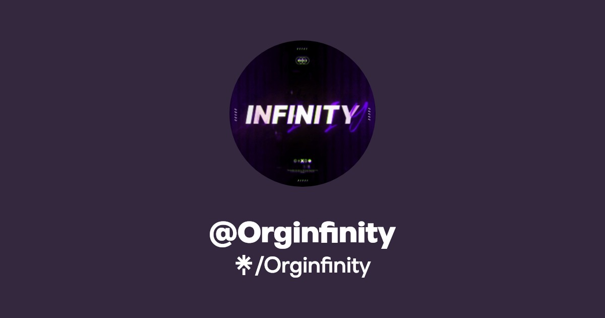 Orginfinity | Instagram, TikTok | Linktree