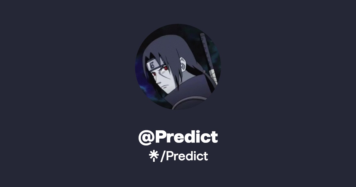 Predict | Twitter, Instagram | Linktree