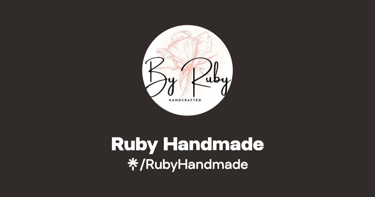 Ruby Handmade Official: TikTok, Instagram, Facebook | Linktree