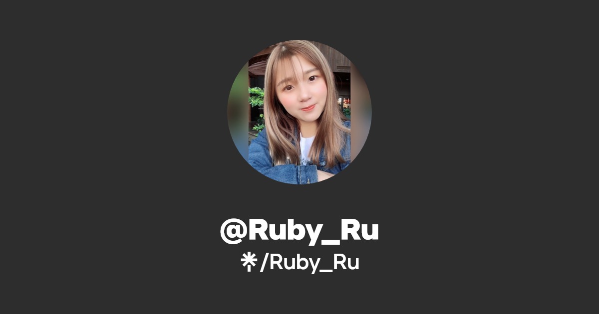 @Ruby_Ru | Linktree