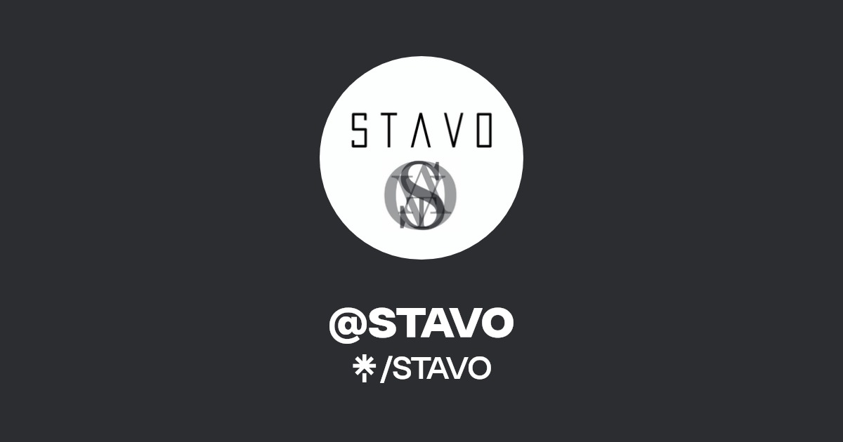 STAVO | Instagram, Facebook | Linktree