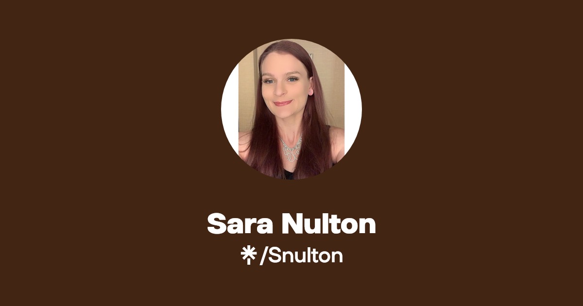 Sara Nulton | Facebook | Linktree