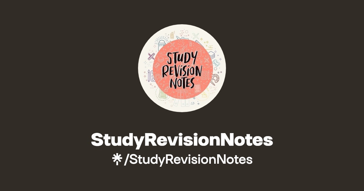 StudyRevisionNotes | TikTok | Linktree