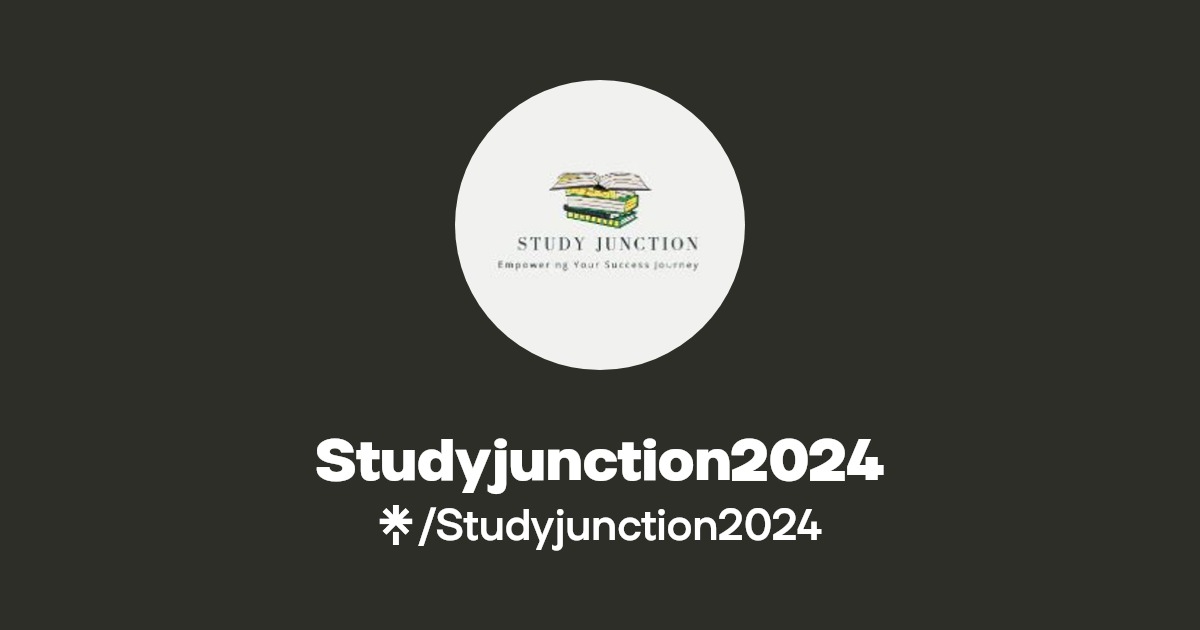 Studyjunction2024 | Instagram, Facebook, TikTok | Linktree