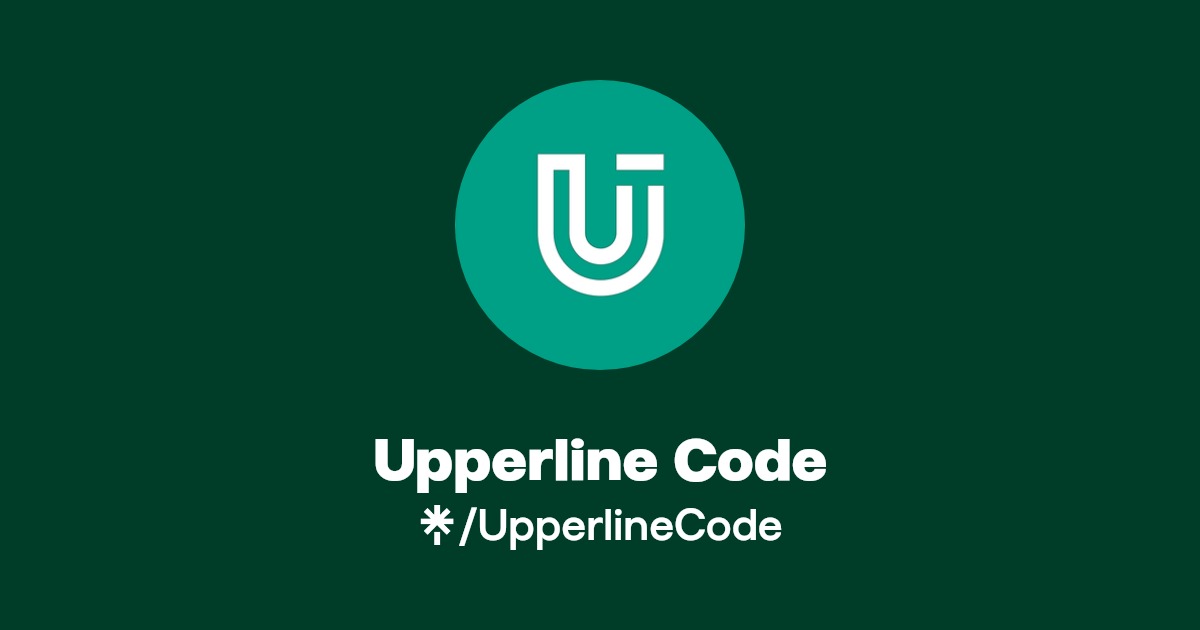 Upperline Code | Instagram, Facebook | Linktree