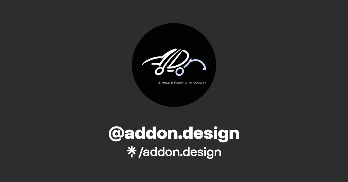 addon.design | Instagram, Facebook, TikTok | Linktree