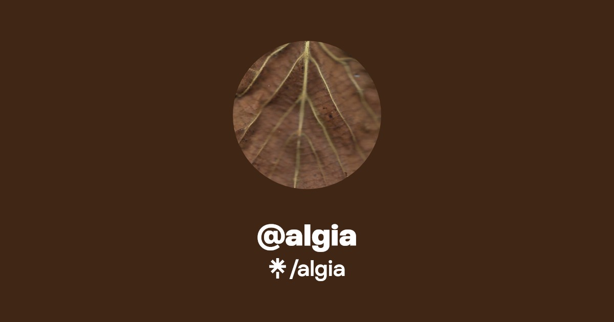 @algia | Linktree