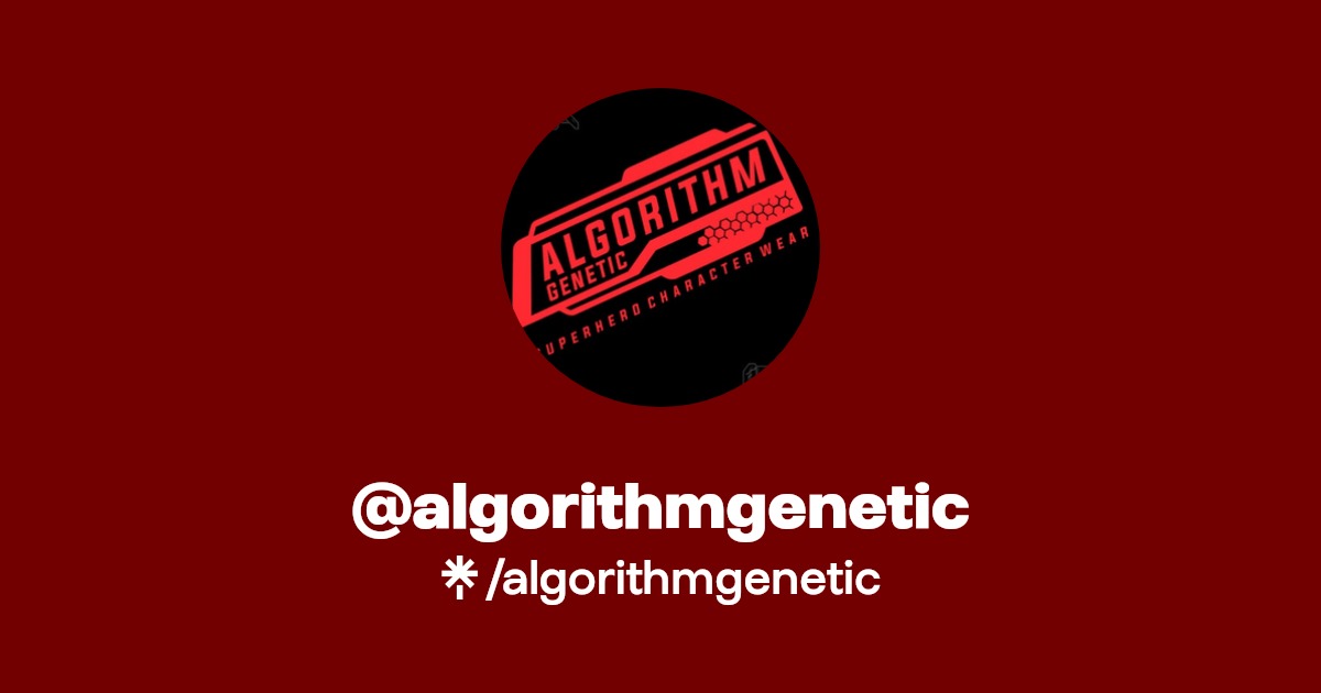 Algorithmgenetics Link In Bio Facebook And Socials Linktree 1087
