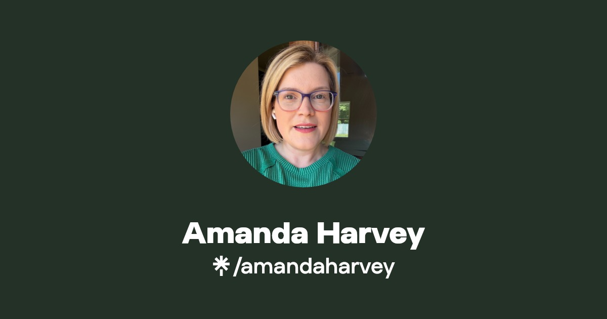 @amandaharvey's link in bio | Latest Products and socials | Linktree