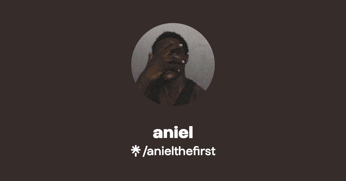 aniel | Instagram, TikTok | Linktree
