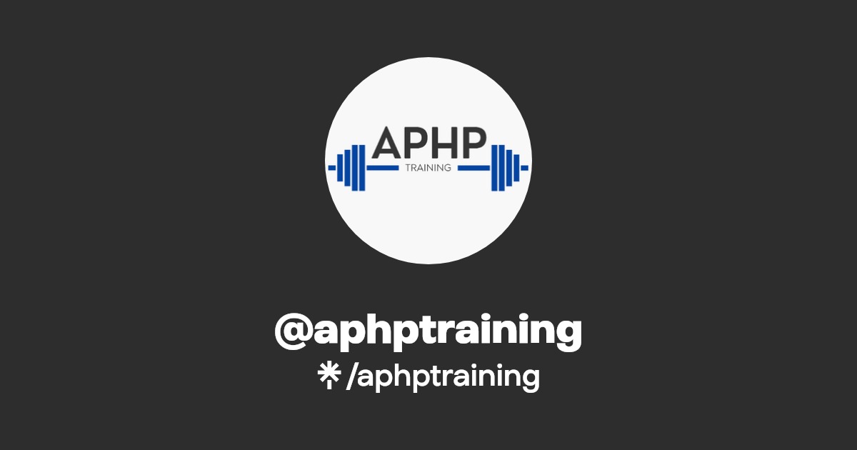 aphptraining | Instagram, Facebook | Linktree