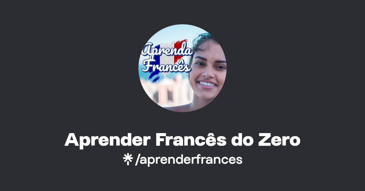 Aprender Francês do Zero | Instagram | Linktree