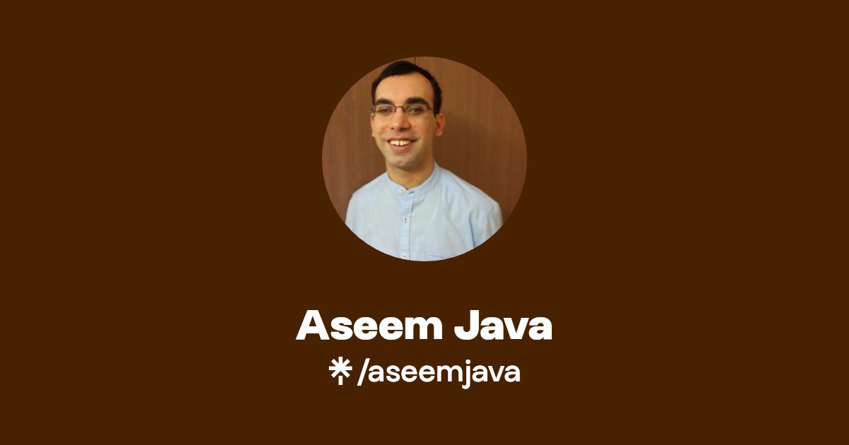 Aseem Java - Listen on YouTube, Spotify, Apple Music - Linktree