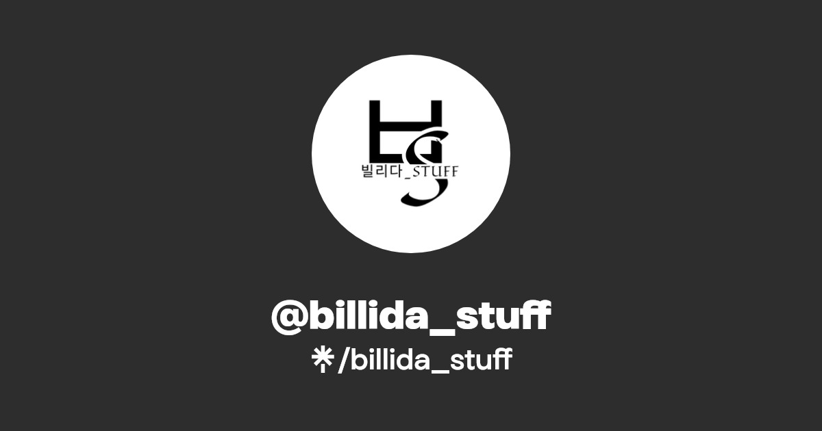 billida_stuff | Instagram | Linktree
