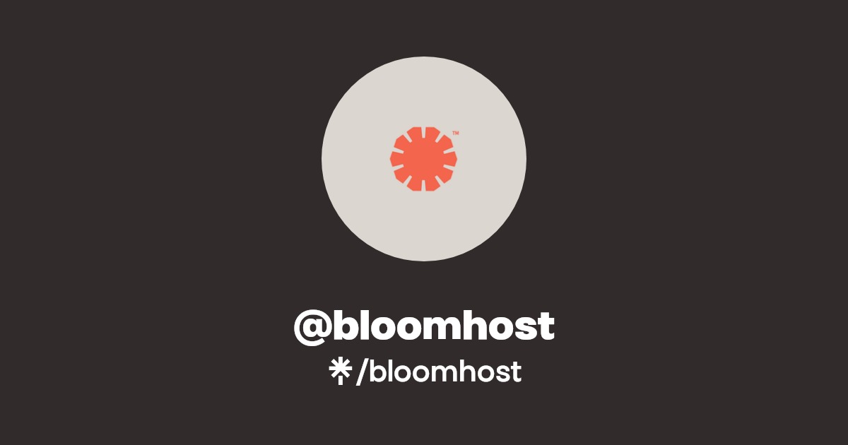 bloomhost | Instagram, Facebook, TikTok | Linktree