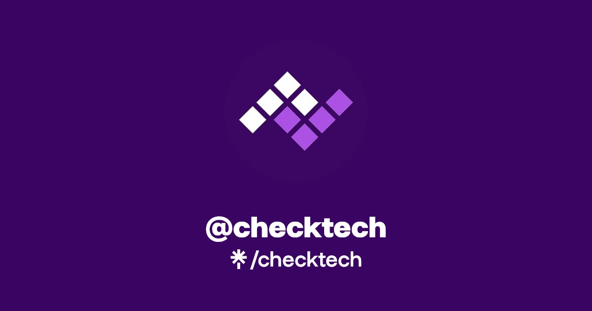 Checktech Instagram Facebook Linktree 4262
