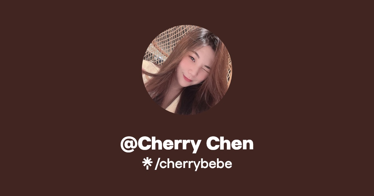 @Cherry Chen | Facebook | Linktree