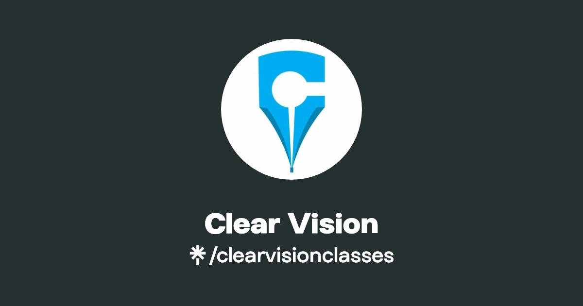Clear Vision | Instagram, Facebook | Linktree