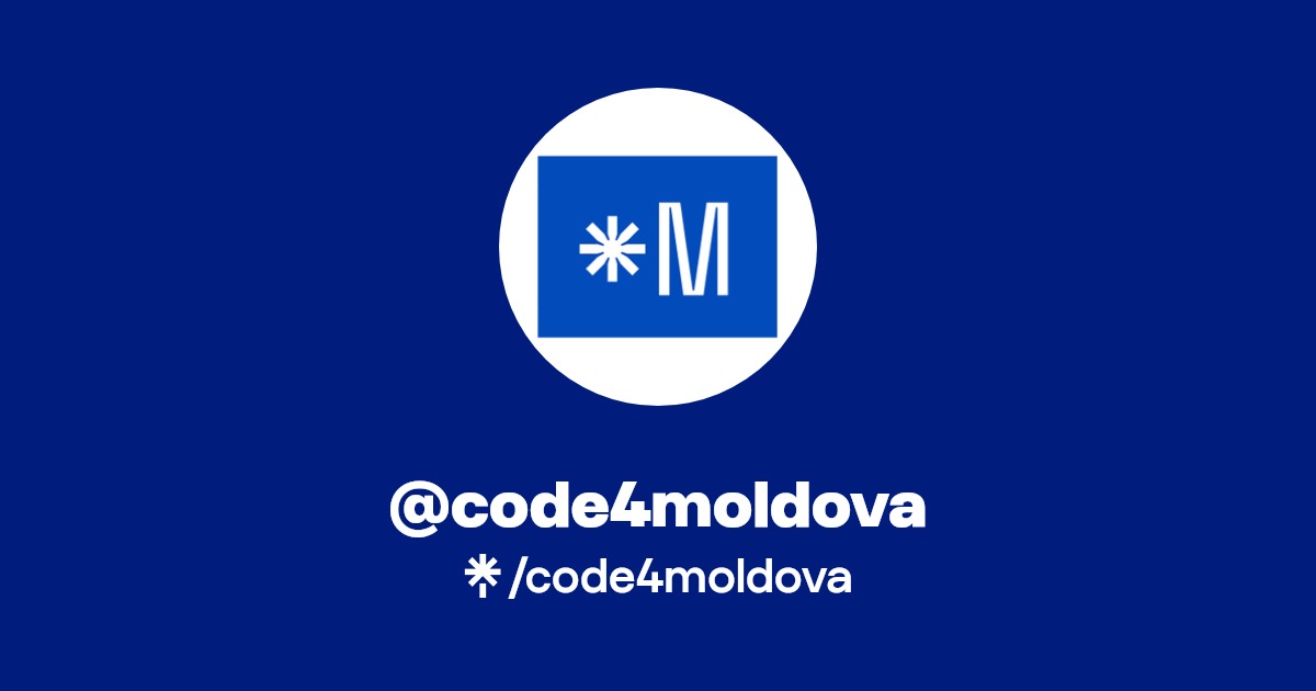 code4moldova | Facebook | Linktree