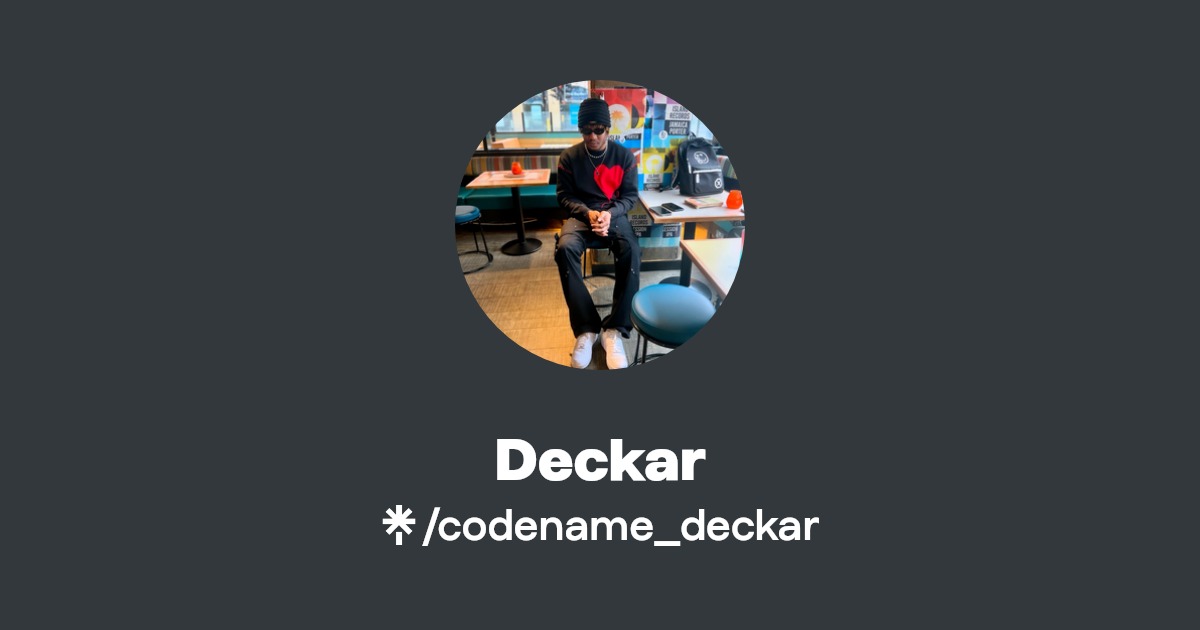 Deckar | Instagram | Linktree