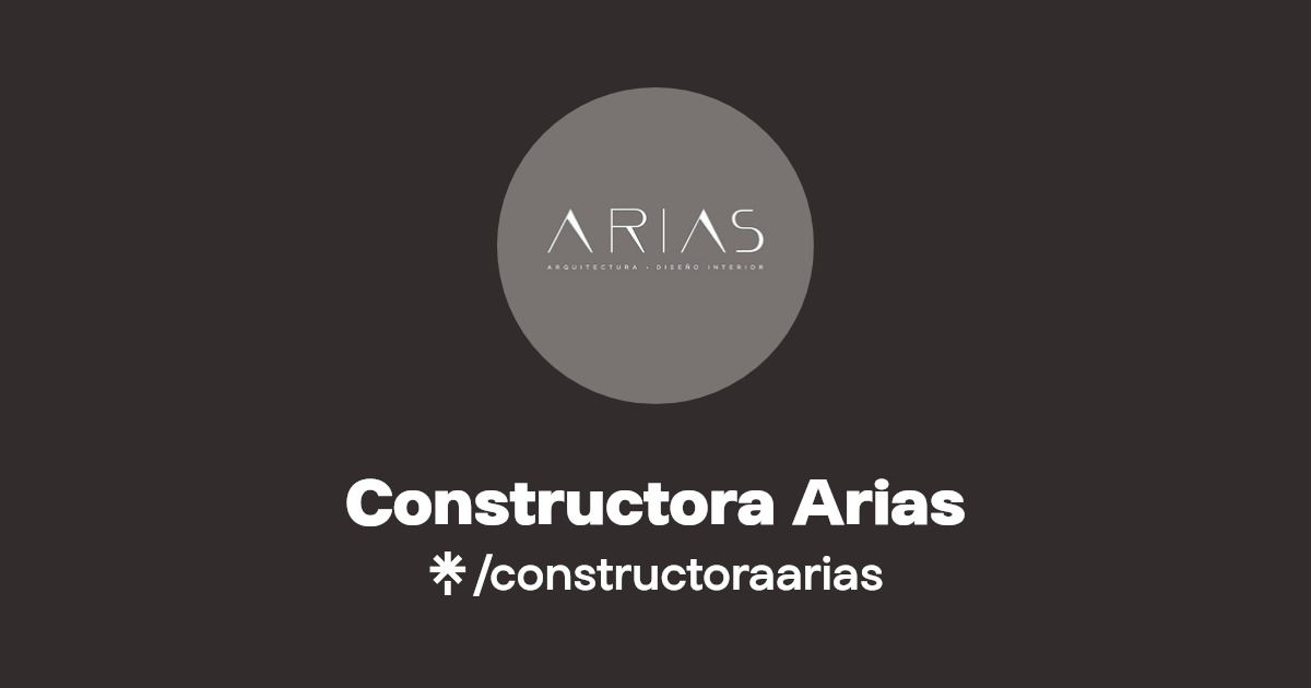 Constructora Arias | Instagram, Facebook | Linktree