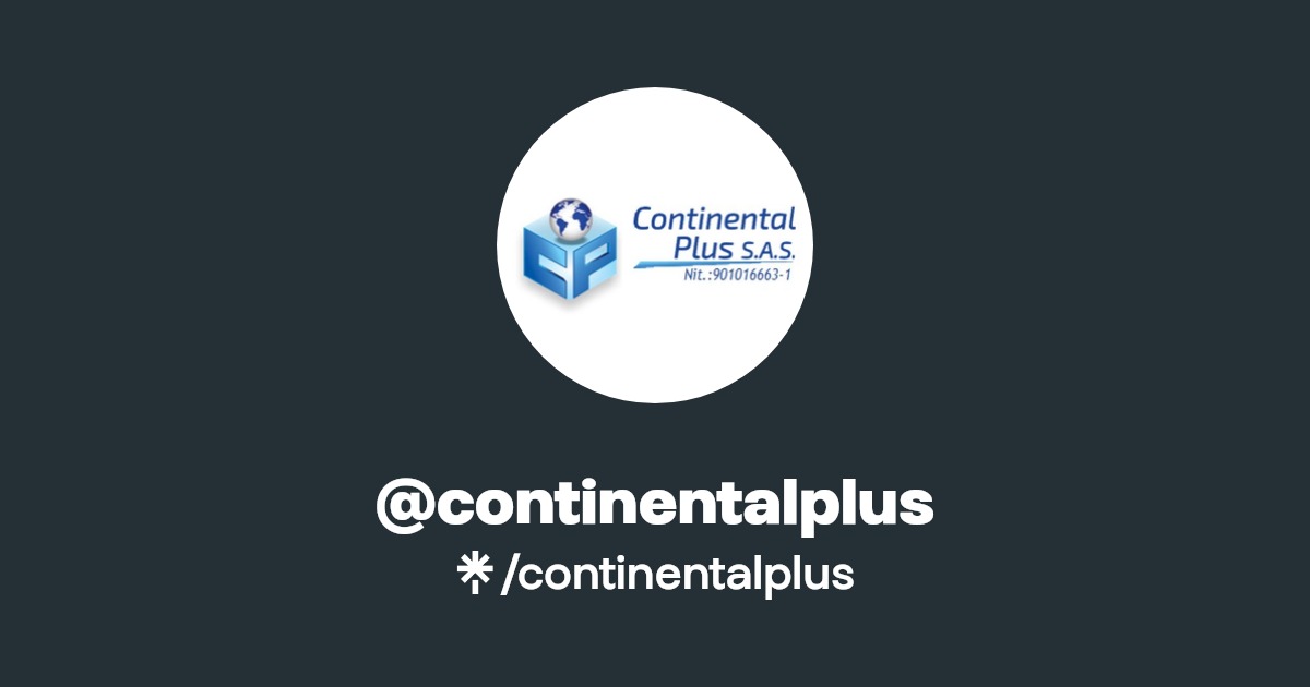 continentalplus | Instagram, Facebook, TikTok | Linktree