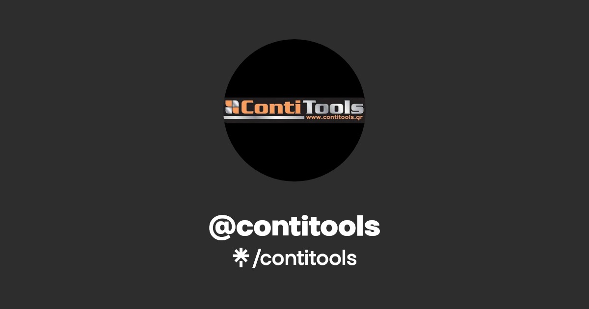 contitools | Instagram, Facebook | Linktree