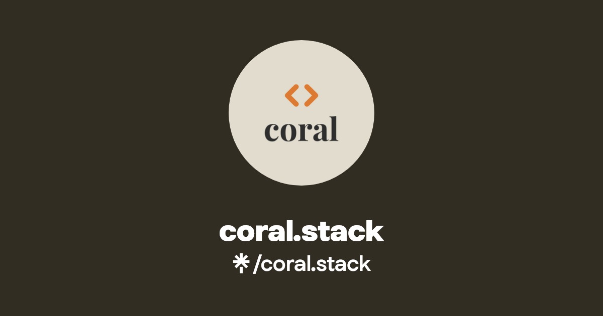 coral.stack | Linktree