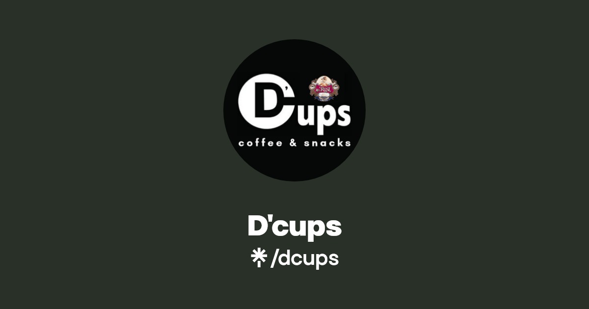D'cups | Instagram, Facebook | Linktree