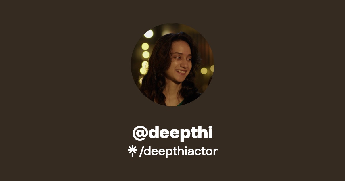 @deepthi | Instagram, X, Facebook | Linktree