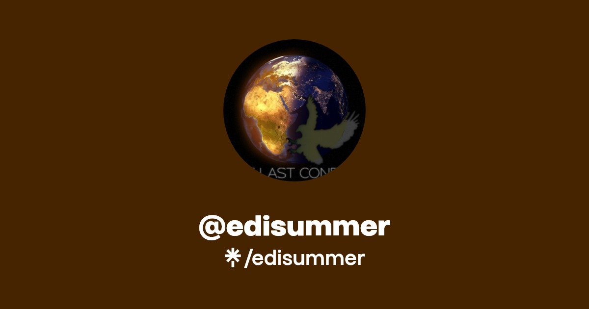 edisummer | Instagram, Facebook | Linktree