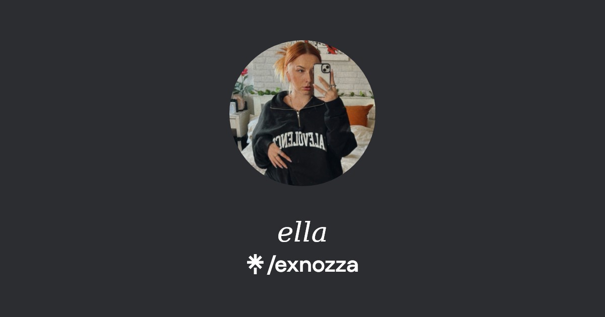 Ella ♥️ | Instagram, TikTok | Linktree