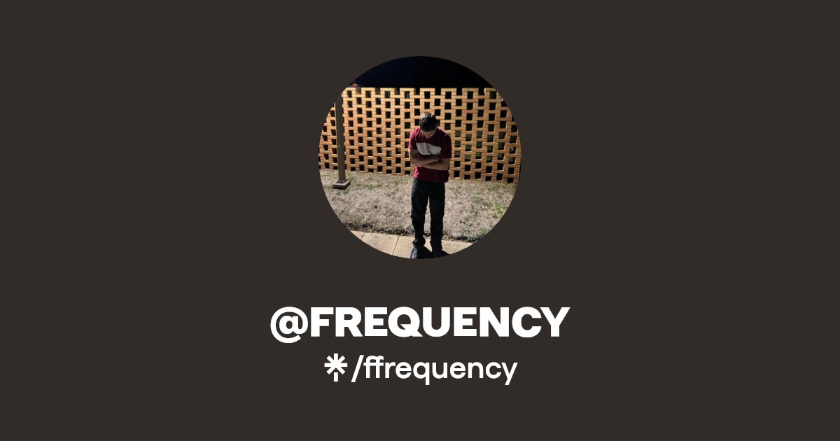 @FREQUENCY - Listen on YouTube, Spotify, Apple Music - Linktree
