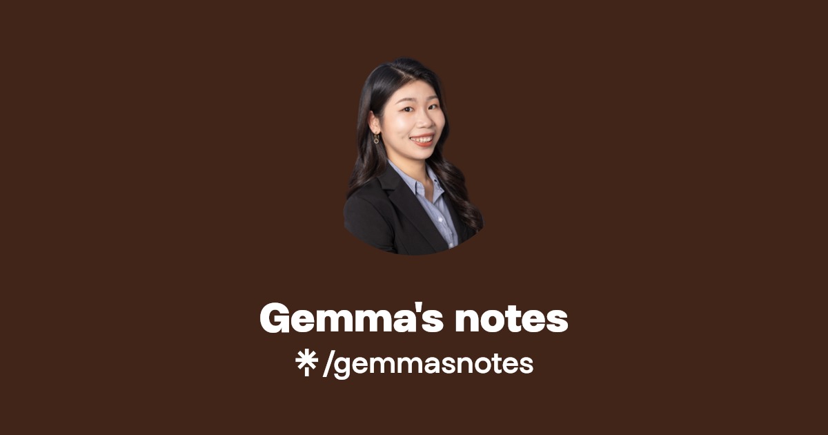 Gemma's notes | Instagram, Facebook | Linktree