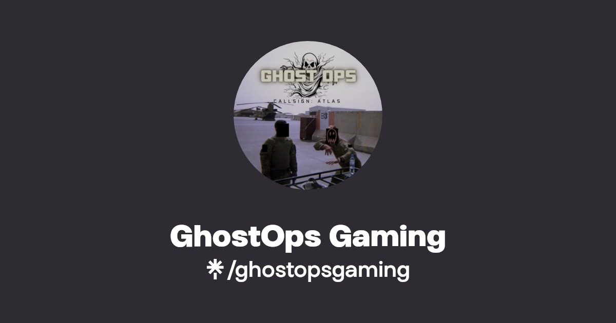 GhostOps Gaming Official: TikTok, Instagram, Twitch | Linktree