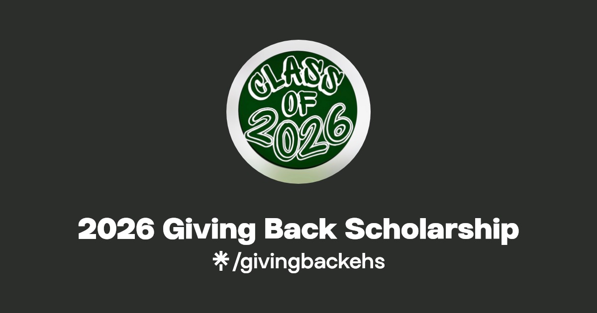 2026 Giving Back Scholarship | Instagram, Facebook | Linktree
