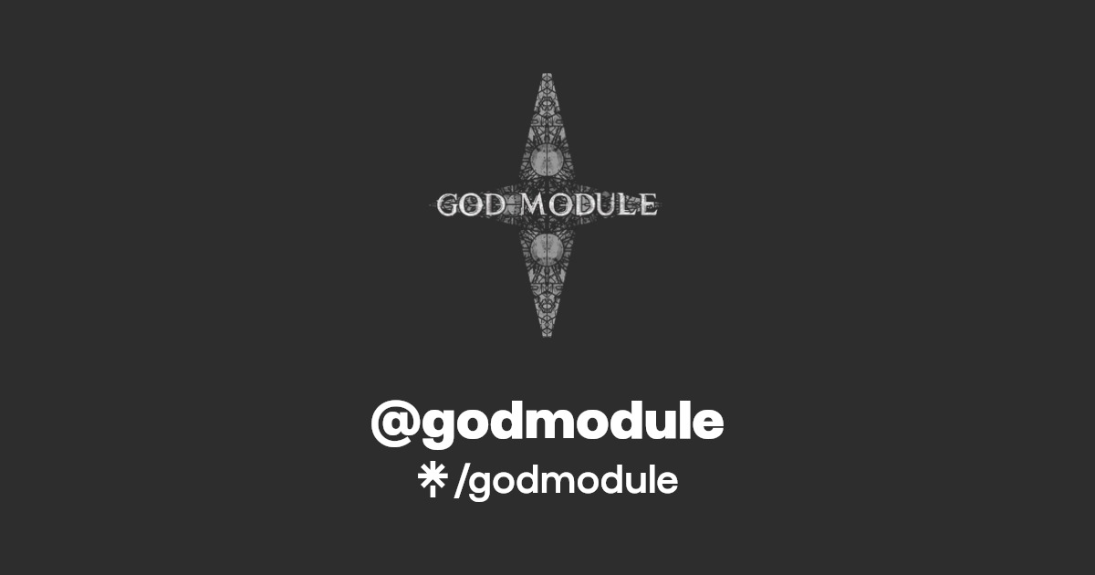 godmodule | Instagram, Facebook | Linktree