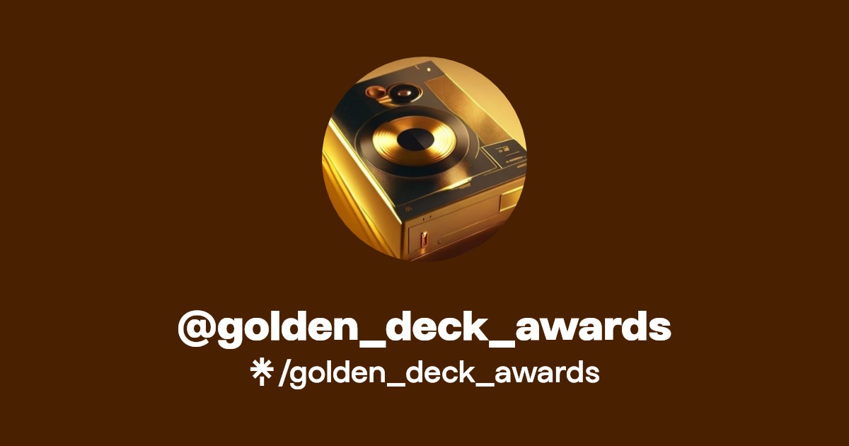 golden_deck_awards | Twitter, Instagram, TikTok | Linktree